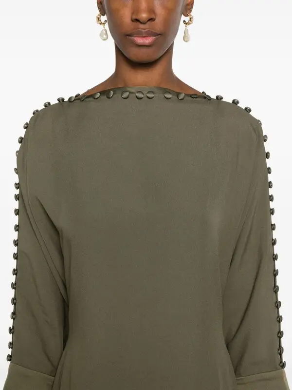 TALLER MARMO Mila Button-detail Cady Dress