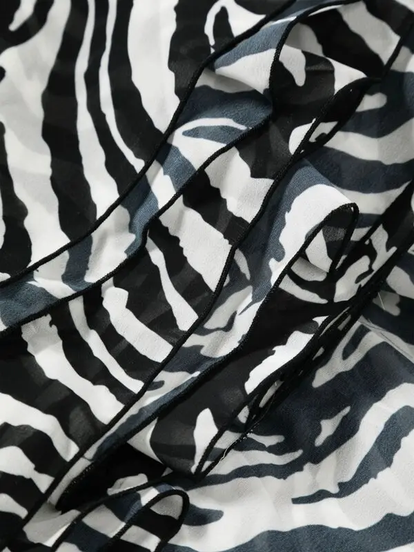 ROTATE BY BIRGER CHRISTENSEN X Reina Olga Zebra-print Maxi Dress