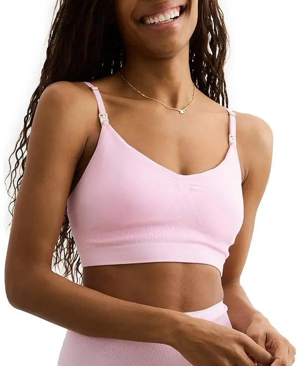 Hatch Collection The Essential Maternity Wireless Pumping And Nursing Bra - Pink Lemonade