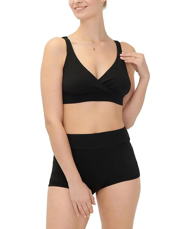Hatch Collection The Dream Feed Nursing Friendly And Sleep Bralette - Black