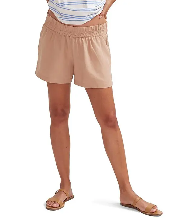 Hatch Collection Asher Maternity Short - Sandstone
