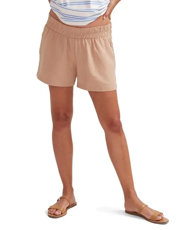 Hatch Collection Asher Maternity Short - Sandstone
