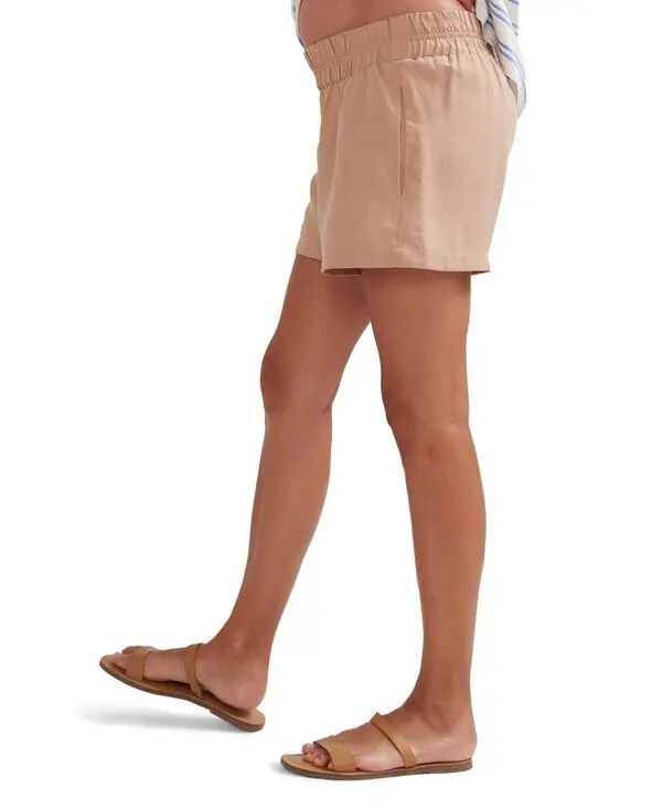 Hatch Collection Asher Maternity Short - Sandstone