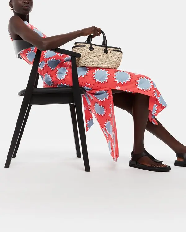 Whistles Sunburst Print Midi Dress