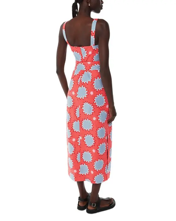 Whistles Sunburst Print Midi Dress