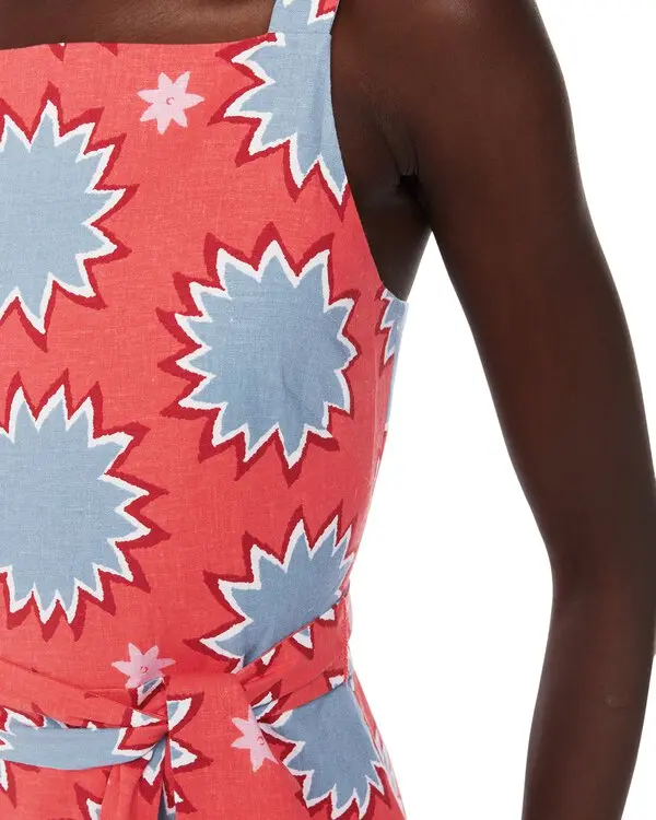 Whistles Sunburst Print Midi Dress