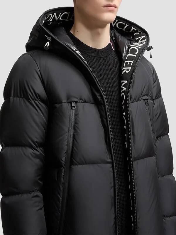Moncler Montcla Logo Hooded Down Jacket