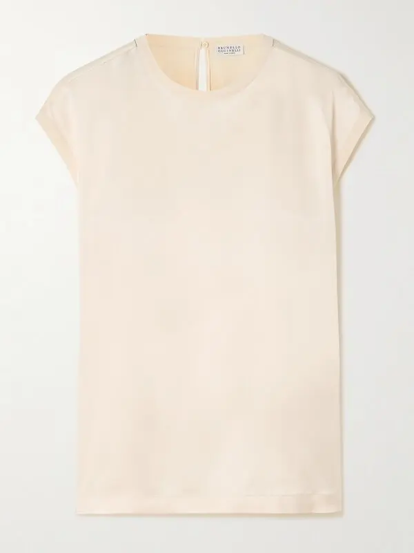 Brunello Cucinelli Silk-blend Top