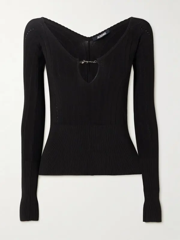 Jacquemus Pralù Ribbed-knit Top