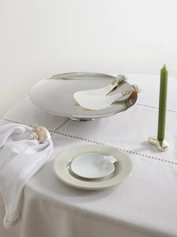 GOHAR WORLD Set Of Two Mother-of-pearl Salad Servers