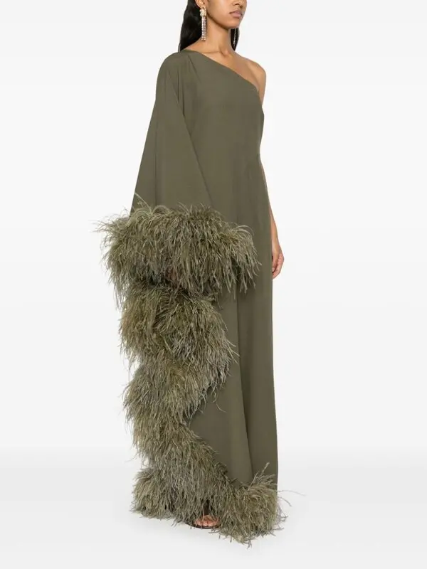 TALLER MARMO Ebro Feather-trim Jumpsuit