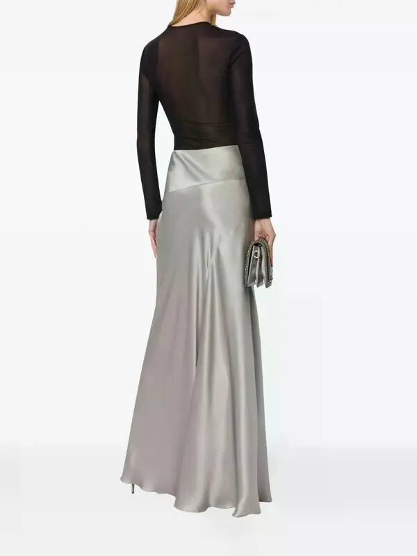 Alberta Ferretti Fluted Maxi Skirt