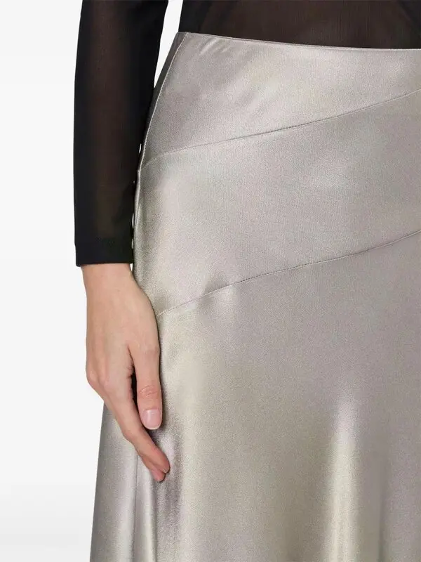 Alberta Ferretti Fluted Maxi Skirt