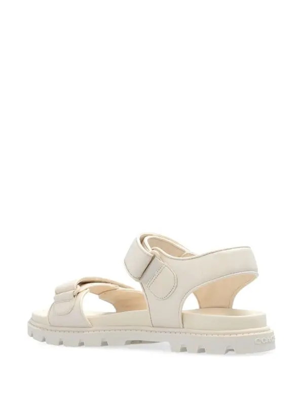 COACH Brynn Leather Sandals - Neutrals