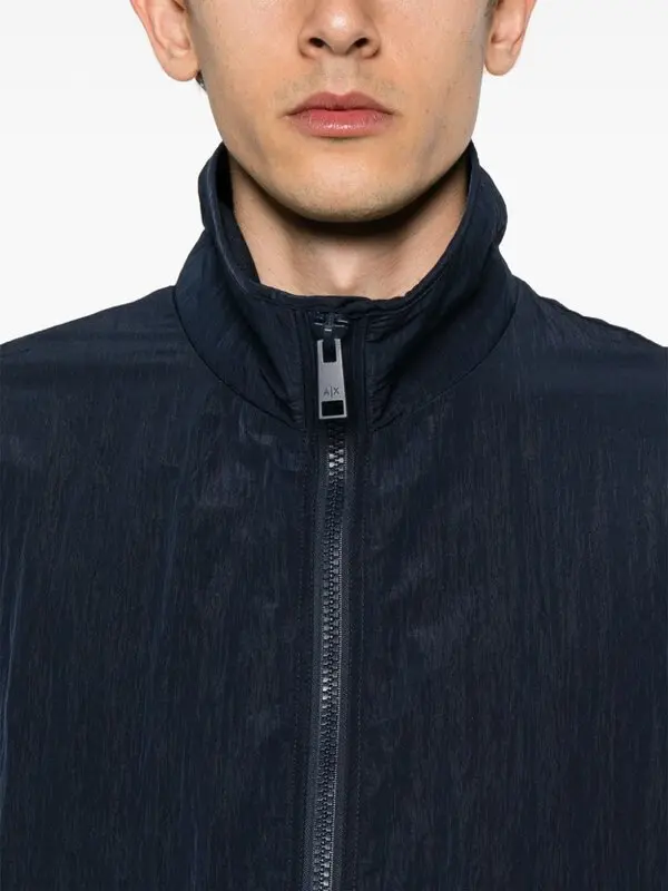 Armani Exchange Textured Zipped Jacket