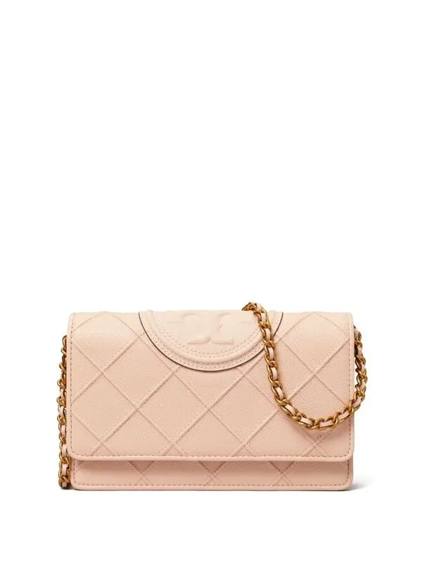 Tory Burch Fleming Soft Chain Grained-leather Wallet