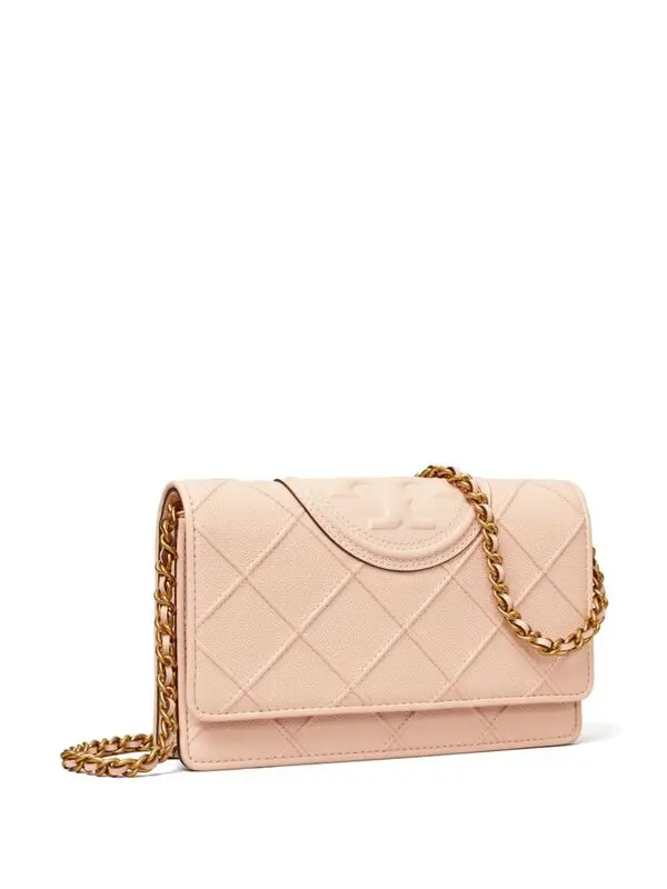 Tory Burch Fleming Soft Chain Grained-leather Wallet