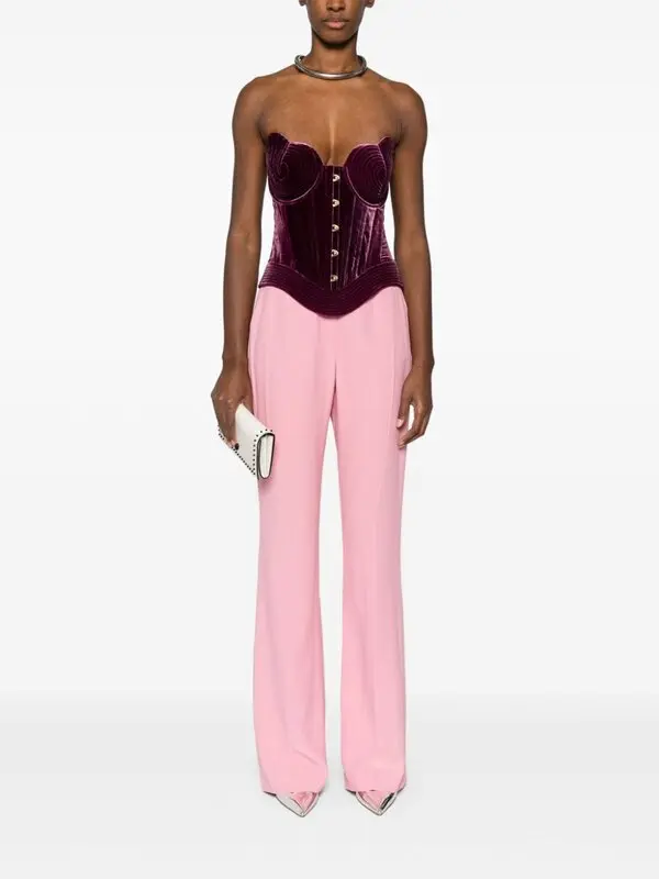Alexander McQueen Flared Tailored Trousers - Pink