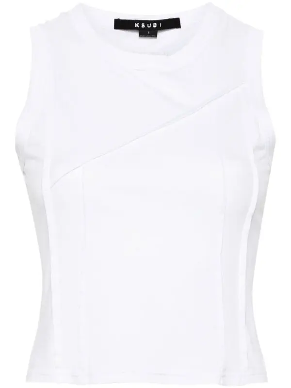 Ksubi Fragment Crew-neck Tank Top - White