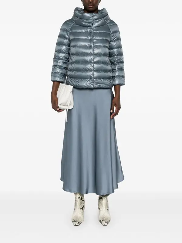Herno Sofia Quilted Puffer Jacket - Blue