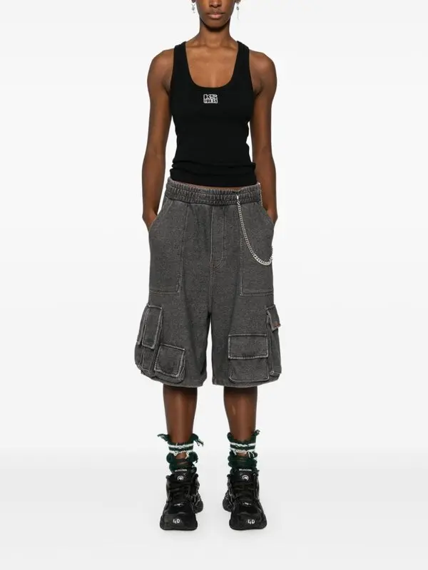 Ksubi Stacked Origin Ribbed Tank Top - Black
