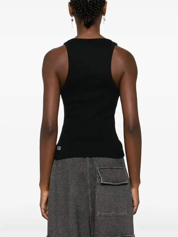 Ksubi Stacked Origin Ribbed Tank Top - Black