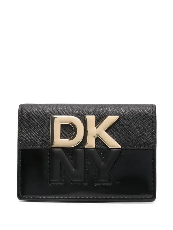 Dkny Logo-plaque Bi-fold Wallet - Black