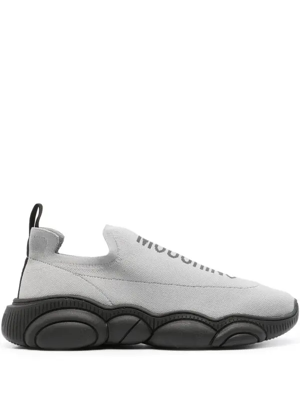 Moschino Logo-intarsia Slip-on Sneakers