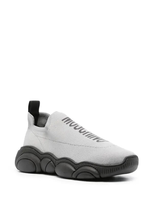Moschino Logo-intarsia Slip-on Sneakers