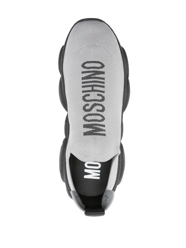 Moschino Logo-intarsia Slip-on Sneakers