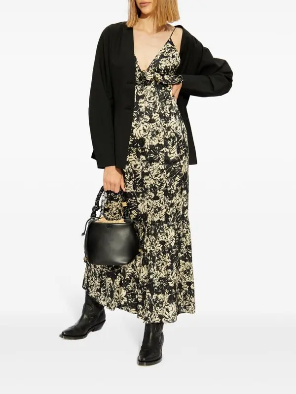 GANNI Floral-print Maxi Dress