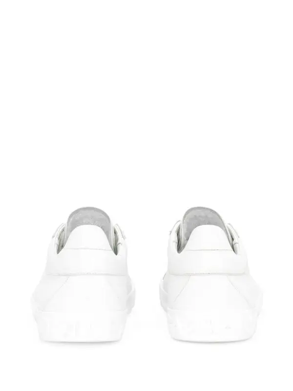 Dolce & Gabbana Portofino Vintage Leather Sneakers - White