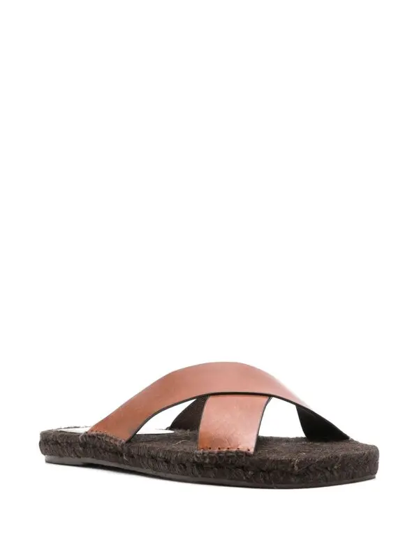 CastaÑer Kevin Leather Espadrille Slides