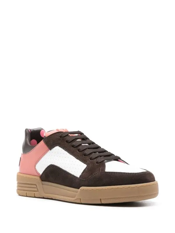 Moschino Panelled Leather Sneakers