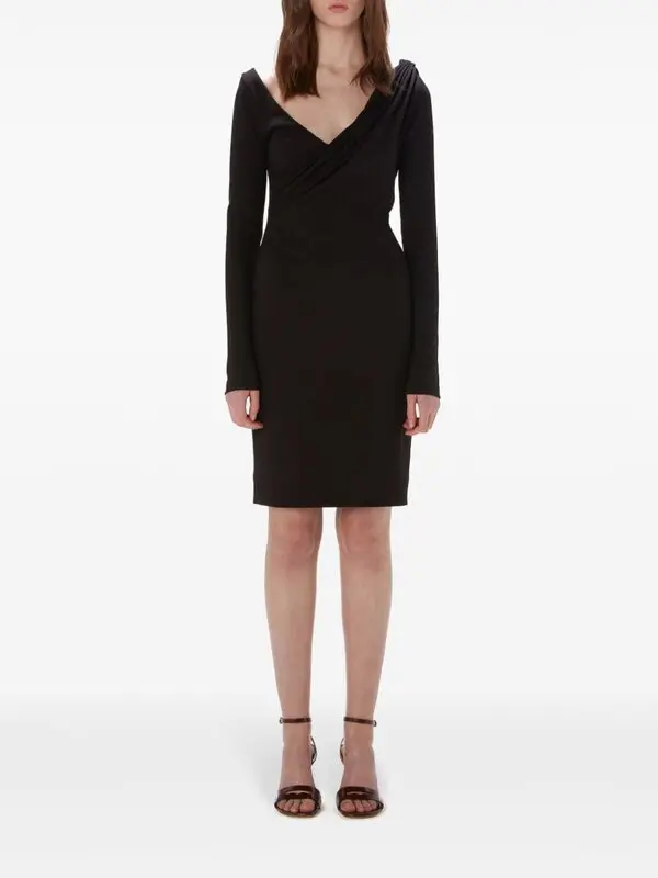 JW Anderson V-neck Midi Dress - Black