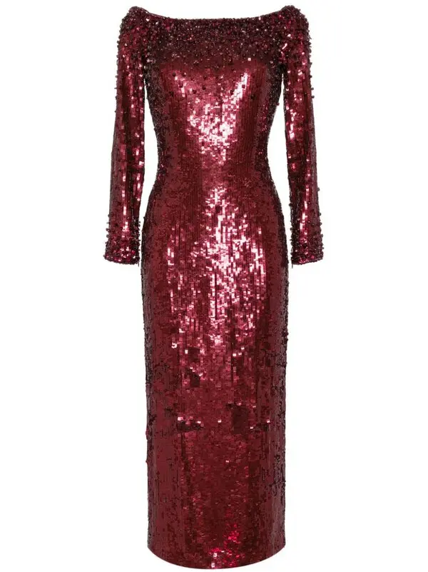 Jenny Packham Ballroom Blitz Sequin-embellished Dress - Red