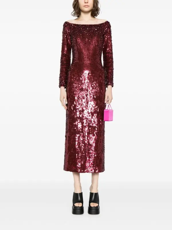 Jenny Packham Ballroom Blitz Sequin-embellished Dress - Red