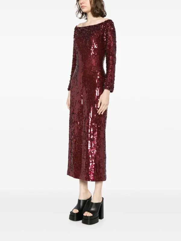 Jenny Packham Ballroom Blitz Sequin-embellished Dress - Red
