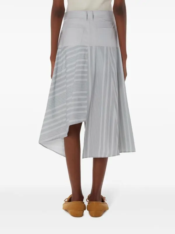JW Anderson Hanky-hem Asymmetric Skirt - Grey