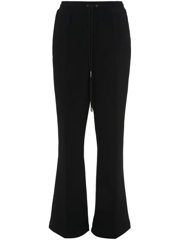 JW Anderson Slim-cut Flared Track Pants - Black