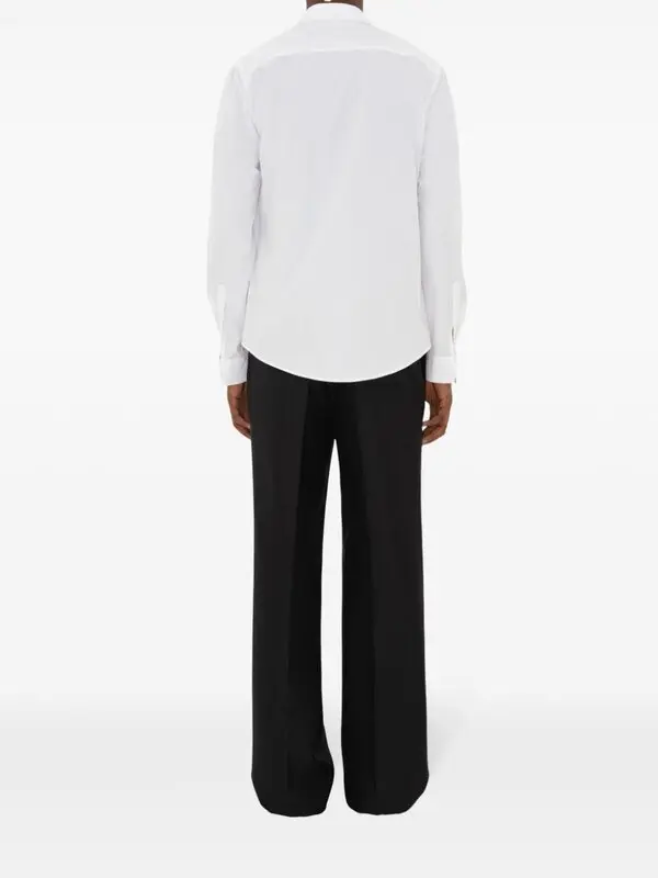 Burberry Ekd-embroidered Cotton Shirt - White