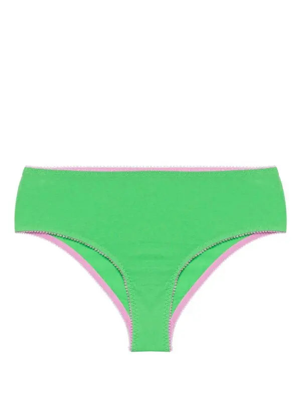 DORA LARSEN Angie Mid-rise Briefs - Green