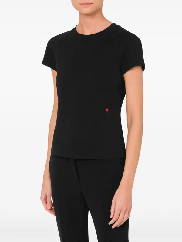 Moschino Heart-embroidered T-shirt