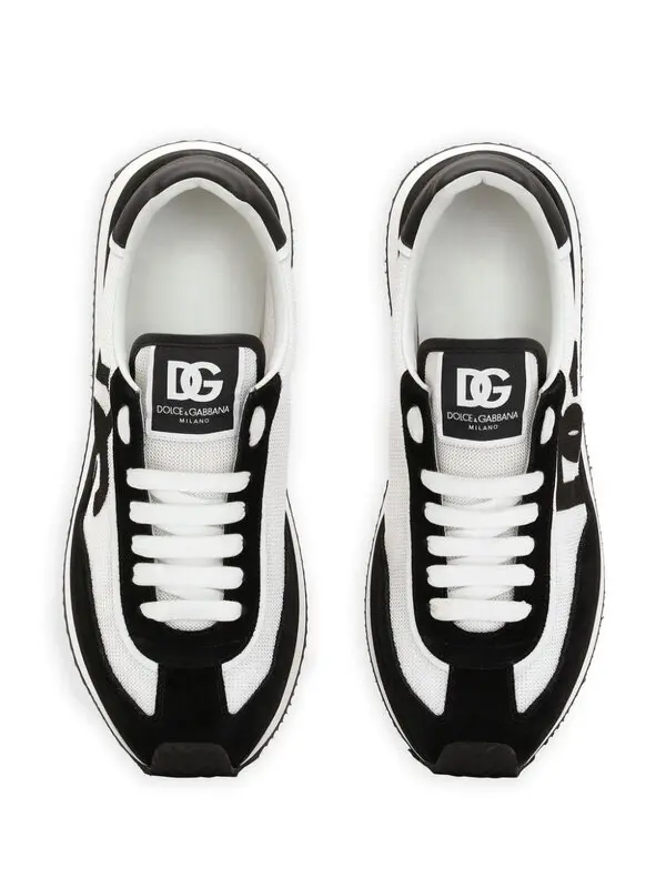 Dolce & Gabbana Dg Cushion Mixed-material Sneakers - White