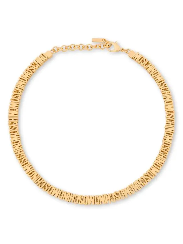 Moschino Lettering Necklace