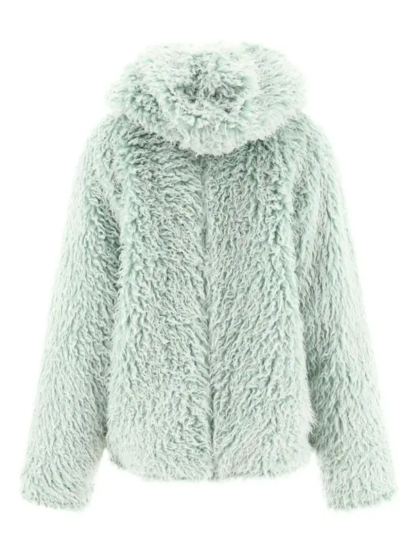 Marni Logo-appliqué Faux-fur Jacket