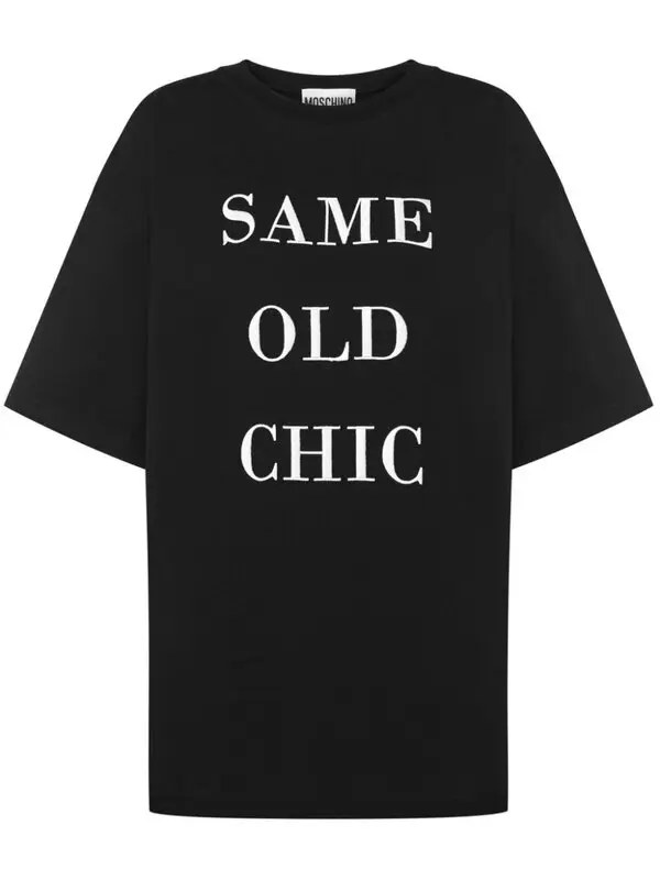 Moschino Slogan-print Cotton T-shirt