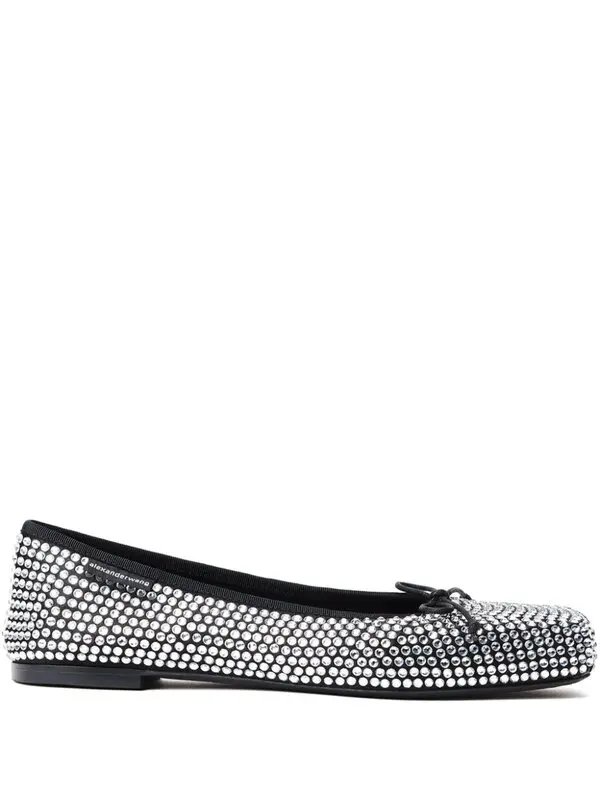 Alexander Wang Billie Flat Ballerina Shoes - Black