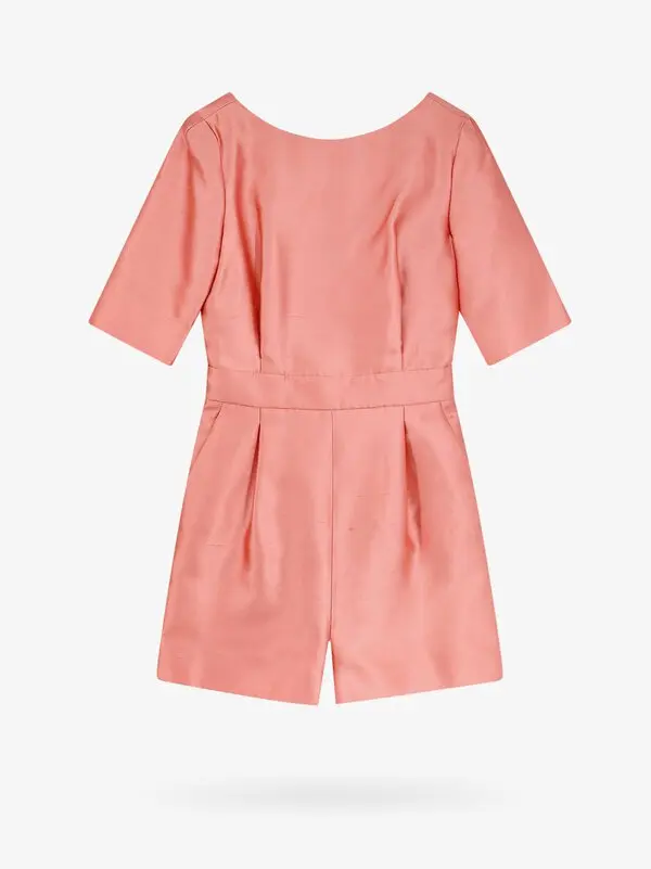 Max Mara Silk And Cotton Jumpsuit - Pink