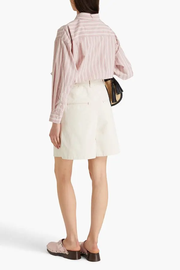 MARANT ETOILE Ajady Striped Cotton-poplin Shirt